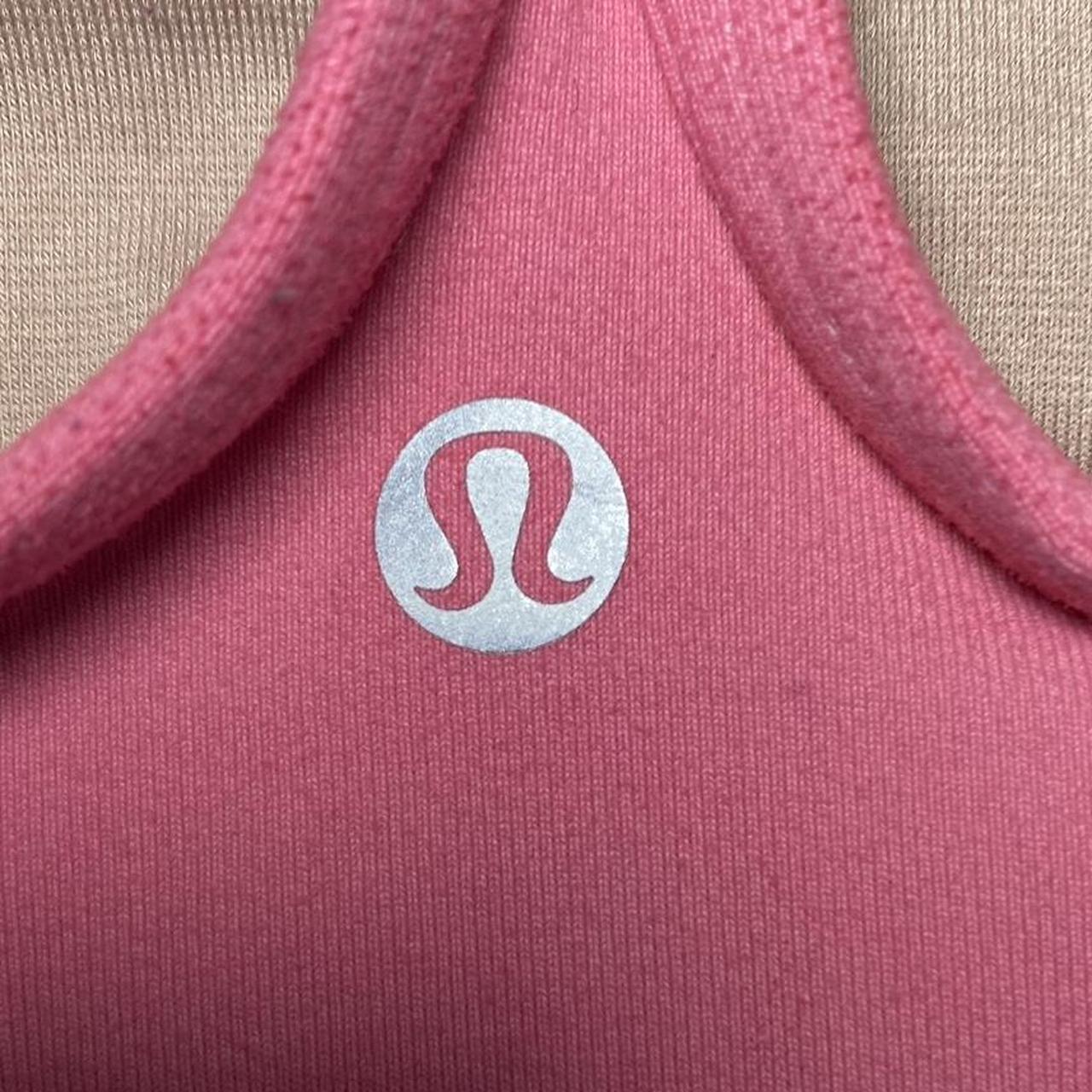 LULULEMON PINK TANK TOP - size 4 (size small) ... - Depop