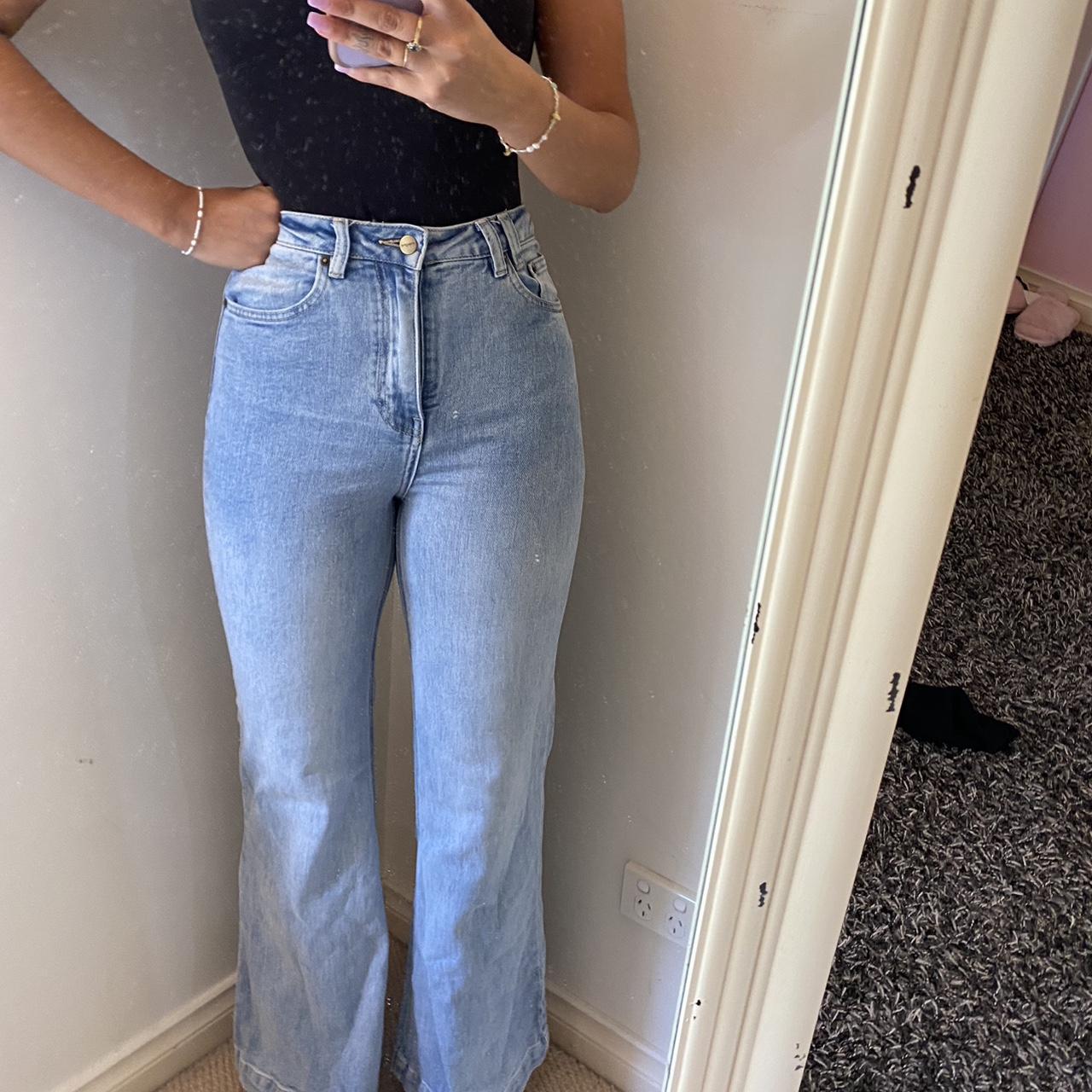 Insight denim flare jeans Size: 28 Will fit an... - Depop