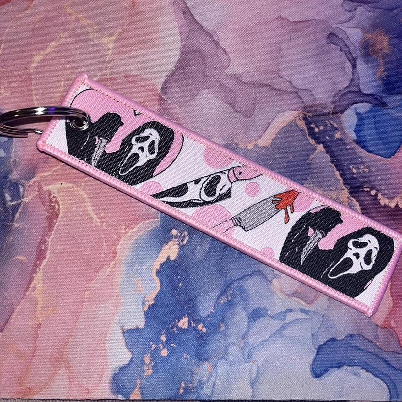 Scream Ghost face Embroidered Double sided... - Depop