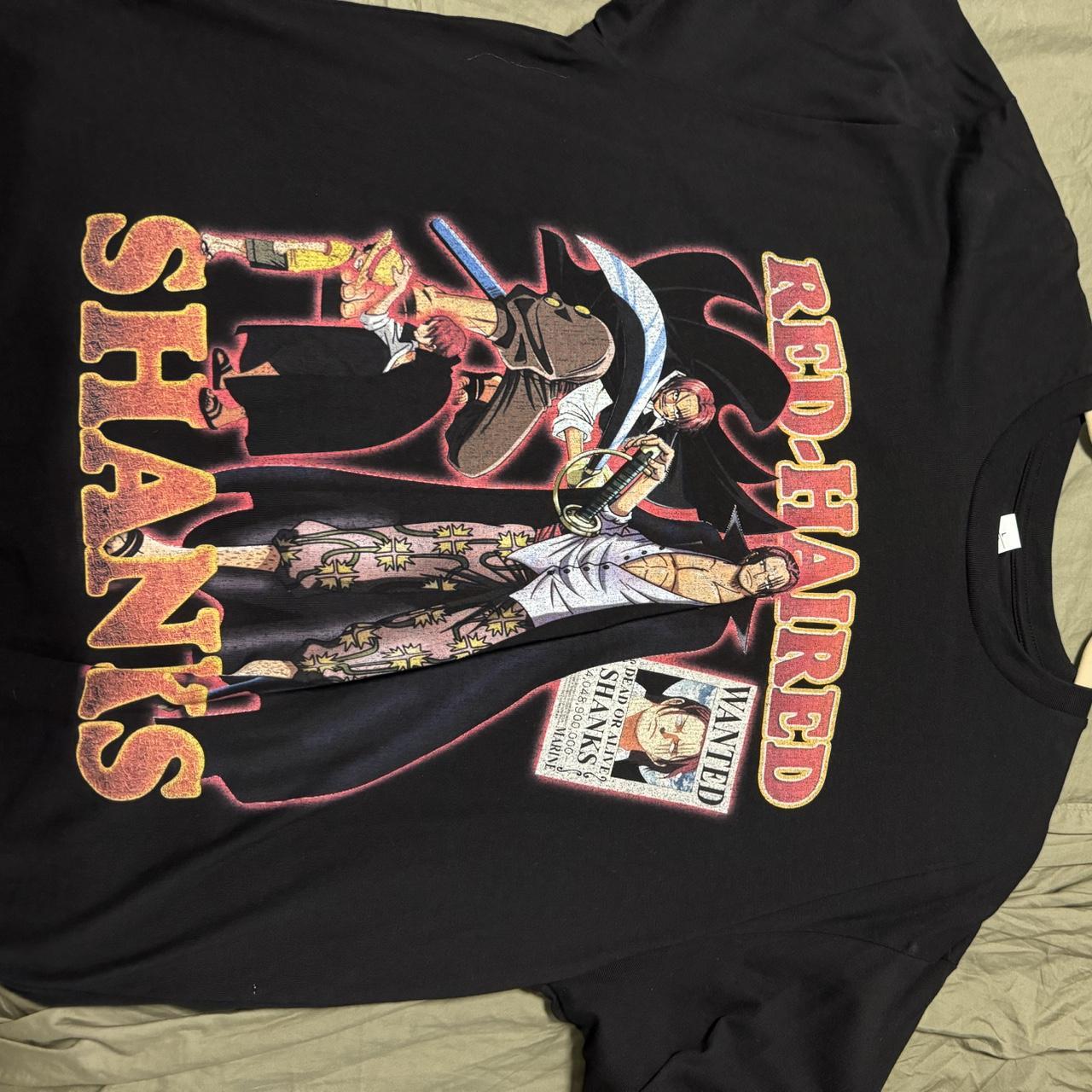 one piece shanks unisex anime shirt size M, never worn - Depop
