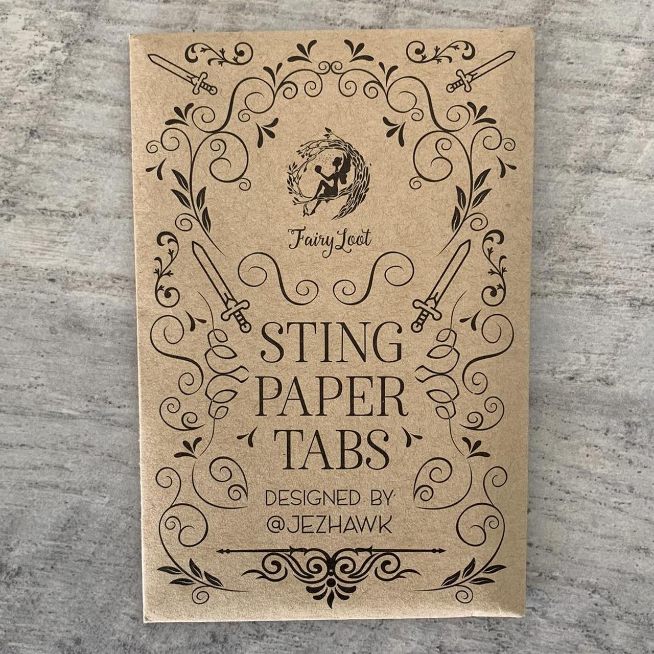 Sting Dagger Paper Tabs, design by @Jezhawk. Never... - Depop