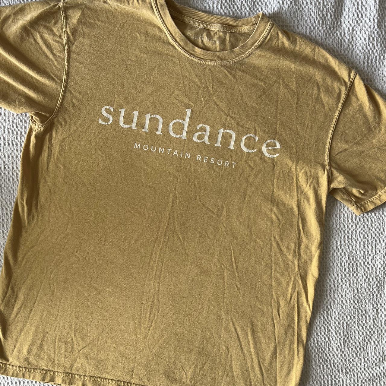 Light Yellow Sundance Resort Logo Shirt - Size... - Depop