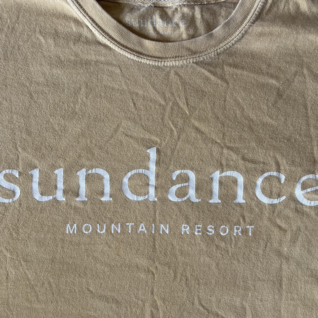 Light Yellow Sundance Resort Logo Shirt - Size... - Depop