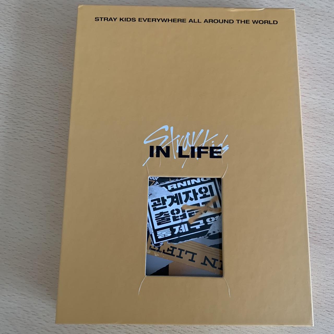 stray kids in life album has some small dents/... - Depop