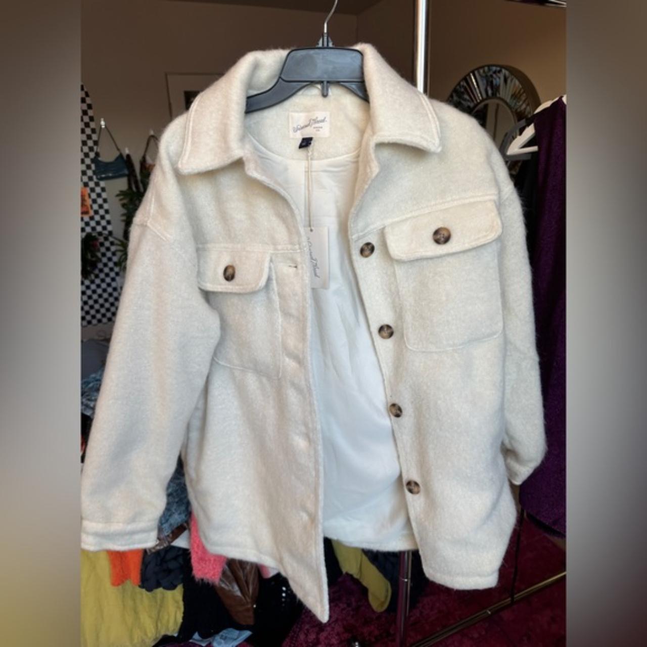 Long White Shacket Target brand S shacket - Depop