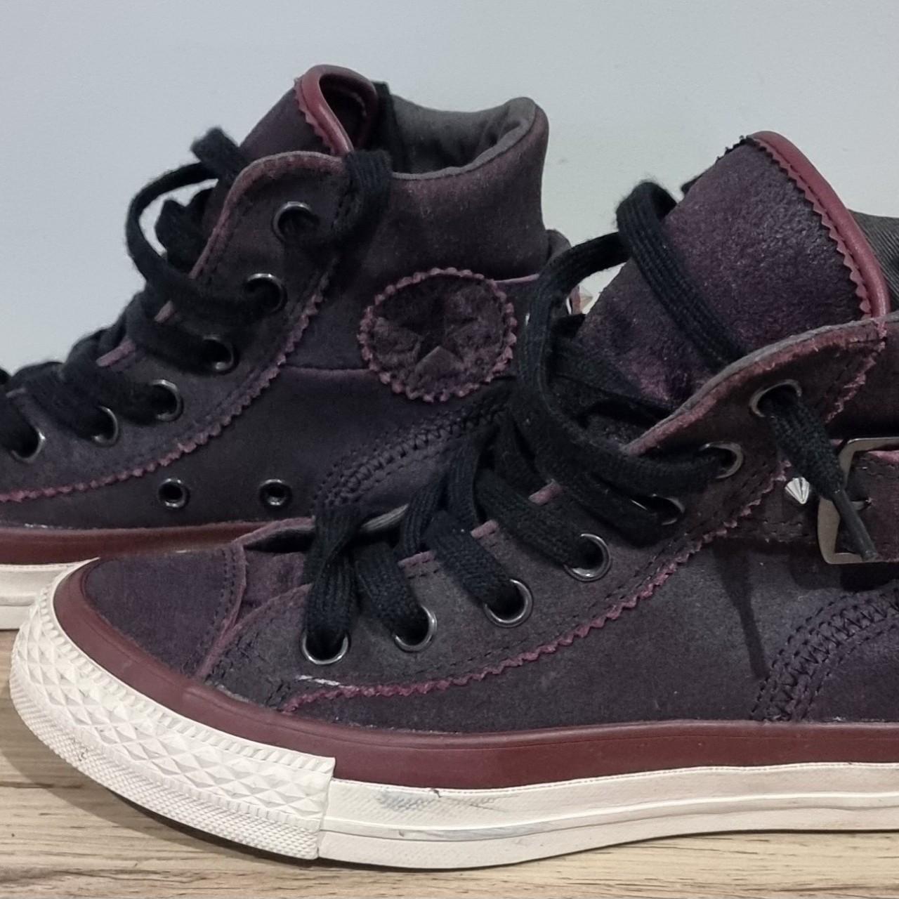 Converse Chuck Taylor All Star suede Hi Collar Strap... - Depop