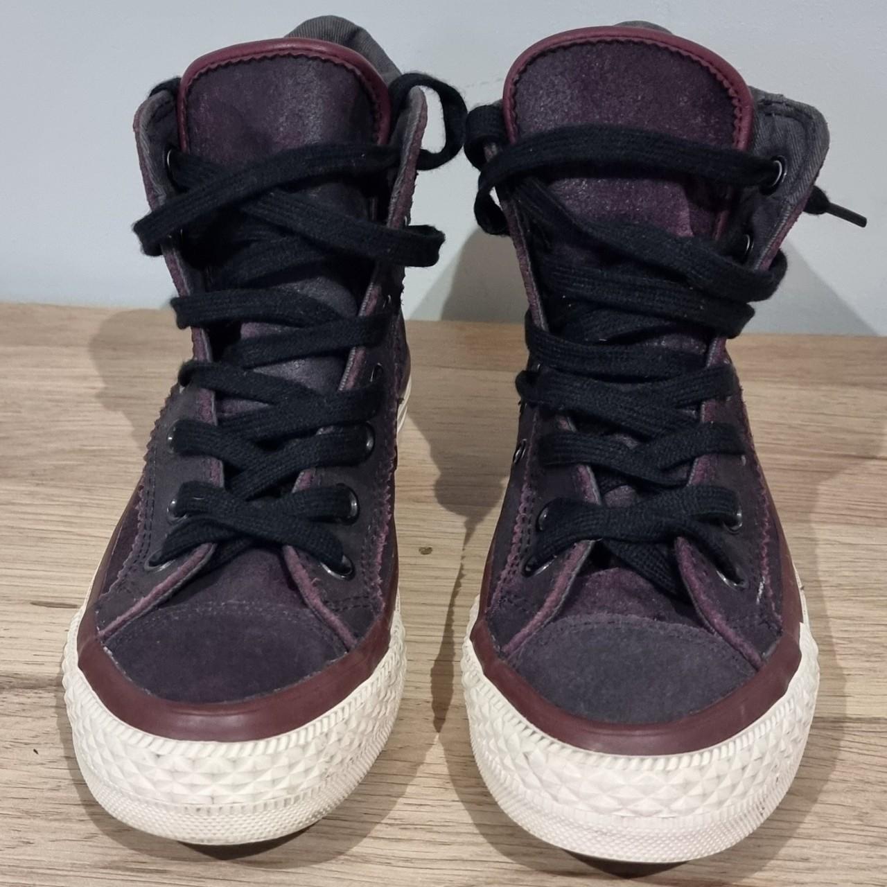 Converse Chuck Taylor All Star suede Hi Collar Strap... - Depop