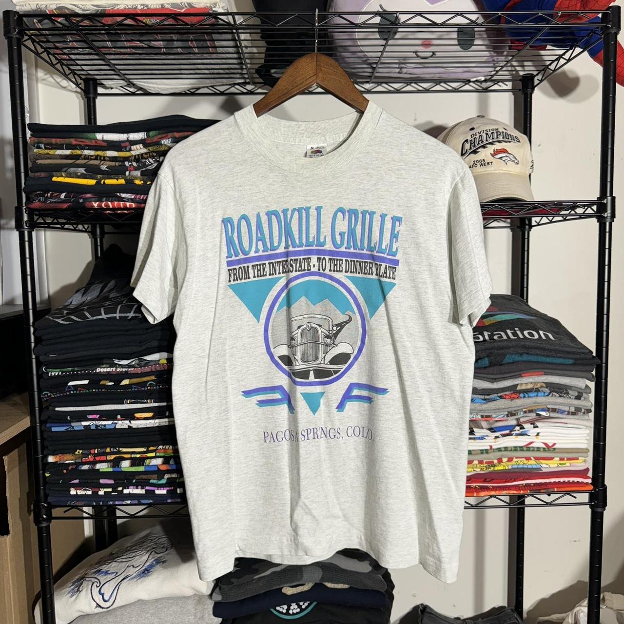 90s Single Stitch Roadkill Colorado T-shirt size... - Depop