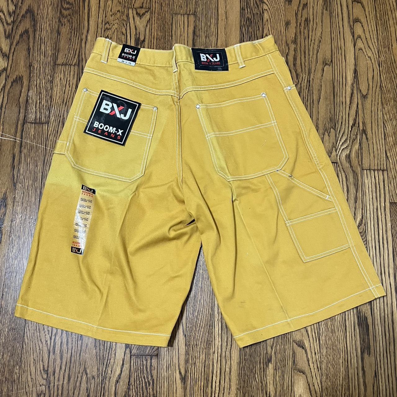 Y2K boom-X yellow jorts. Condition 9/10 NWT has... - Depop