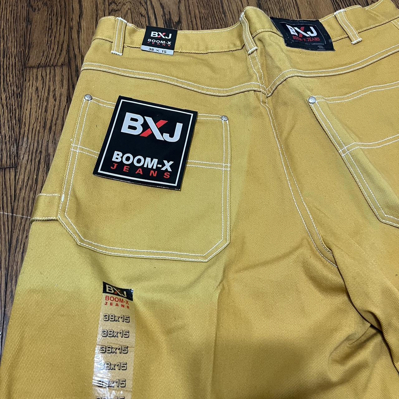 Y2K boom-X yellow jorts. Condition 9/10 NWT has... - Depop