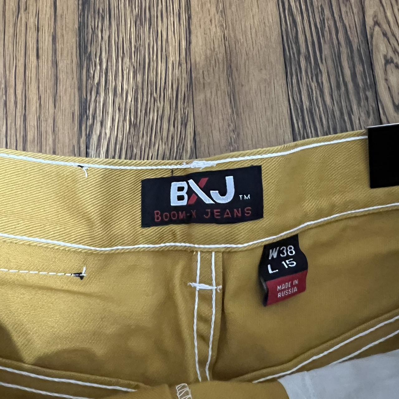 Y2K boom-X yellow jorts. Condition 9/10 NWT has... - Depop