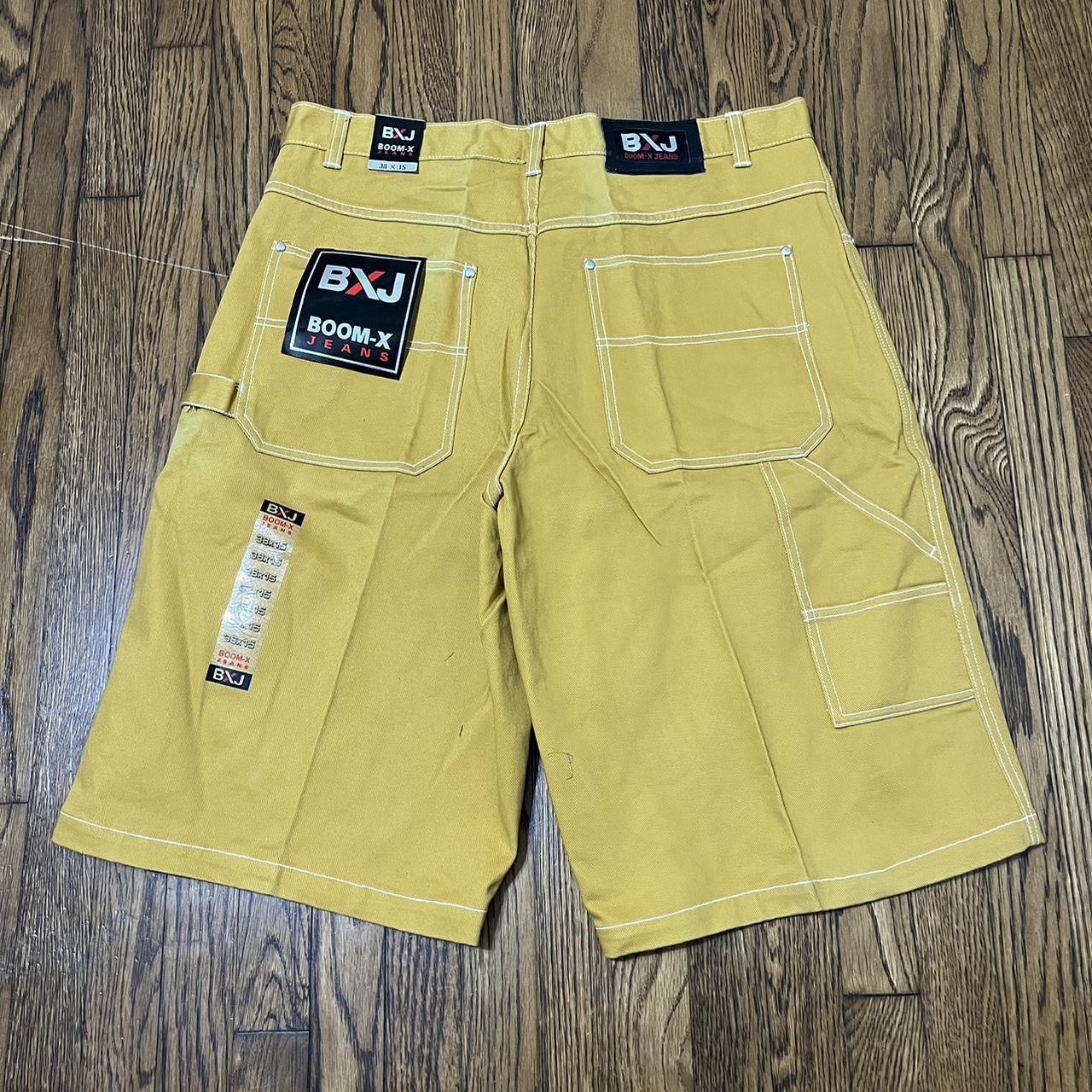 Y2K boom-X yellow jorts. Condition 9/10 NWT has... - Depop