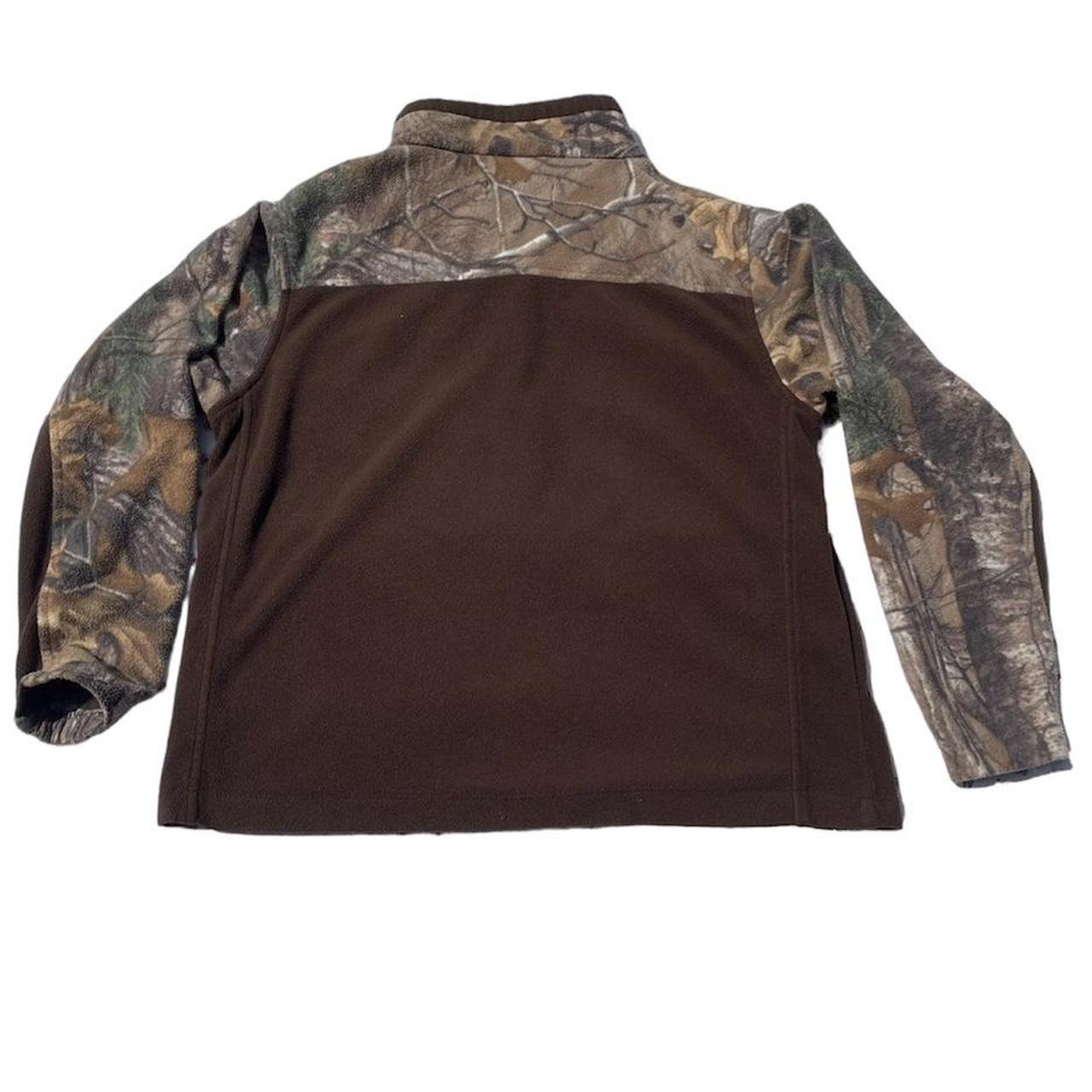 Fleece Camo Game Winner Jacket No rips, tears, or... - Depop