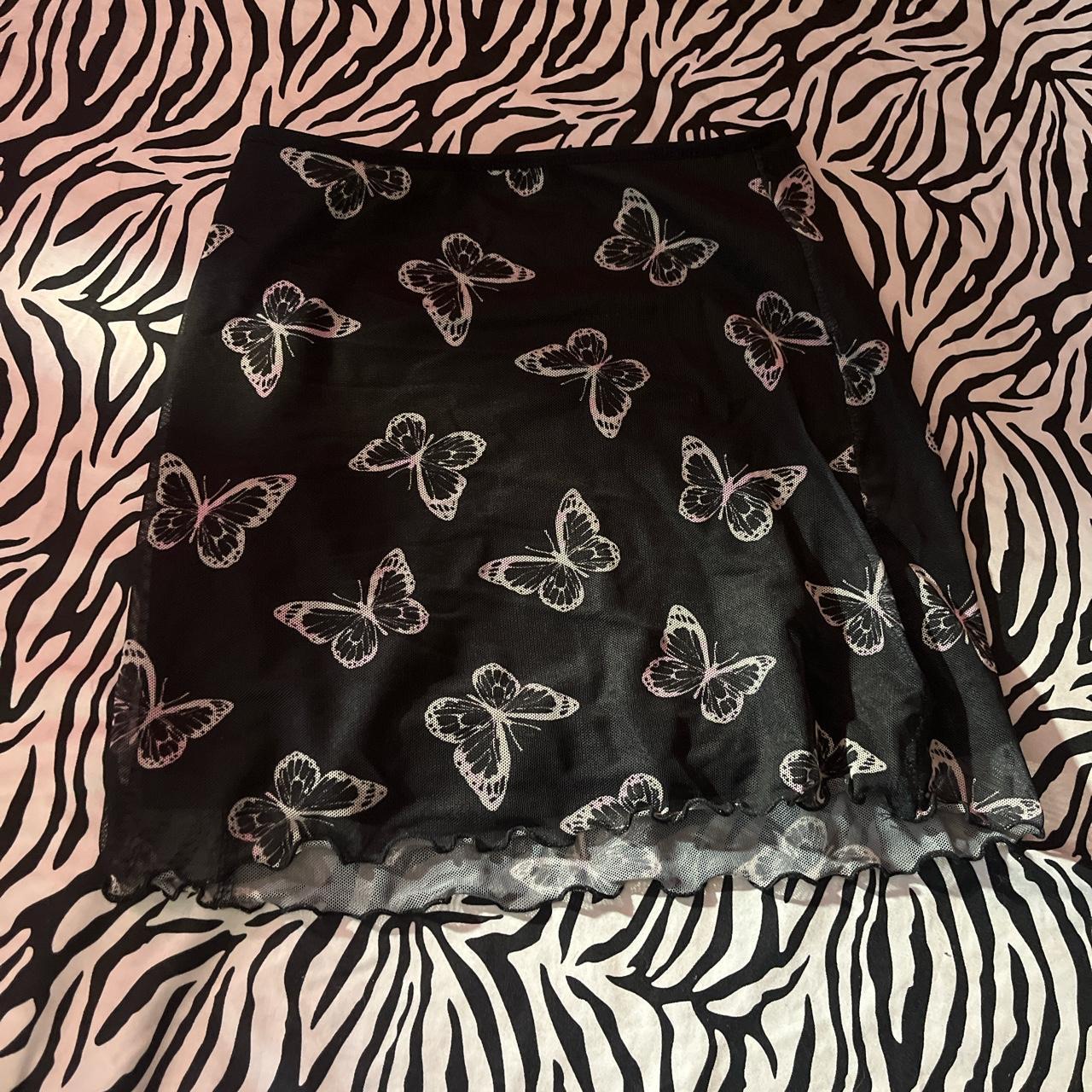 mesh butterfly target skirt it’s a children’s small... - Depop