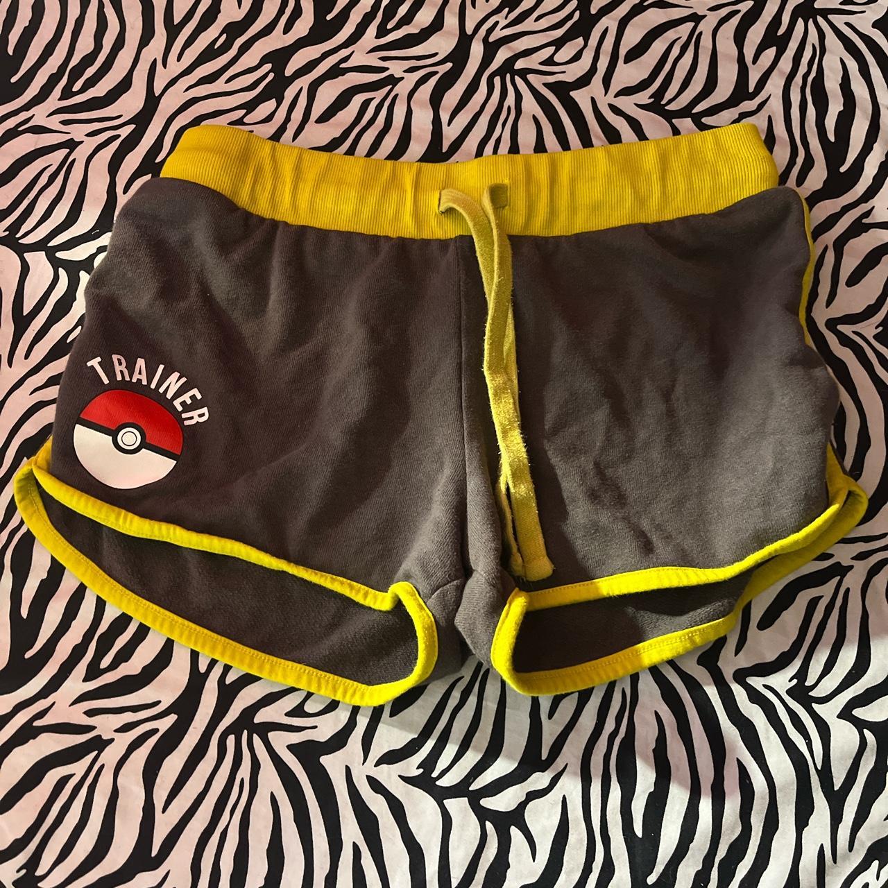 pokémon trainer booty shorts size small - Depop