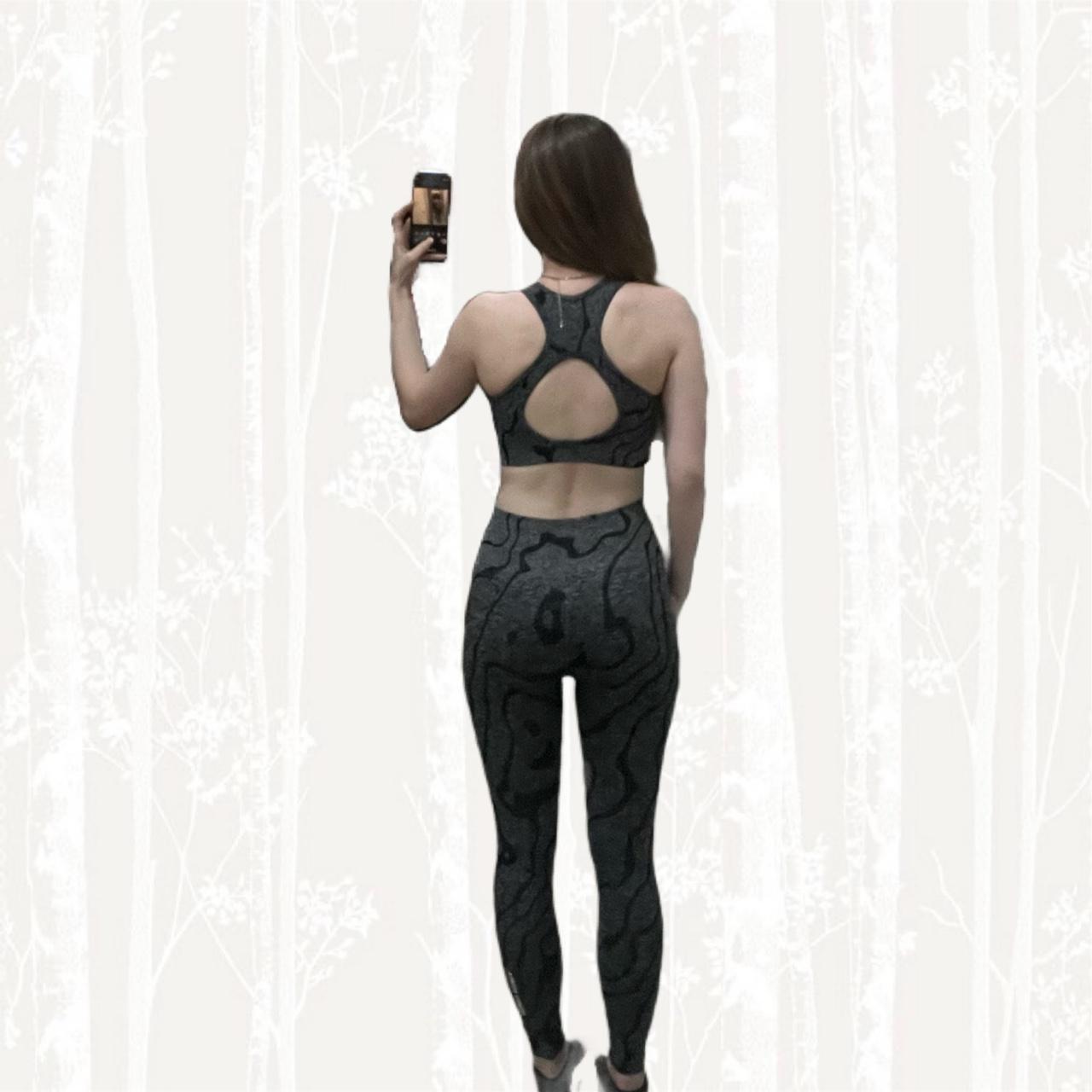 Pursue Fitness gray and black workout set size... - Depop