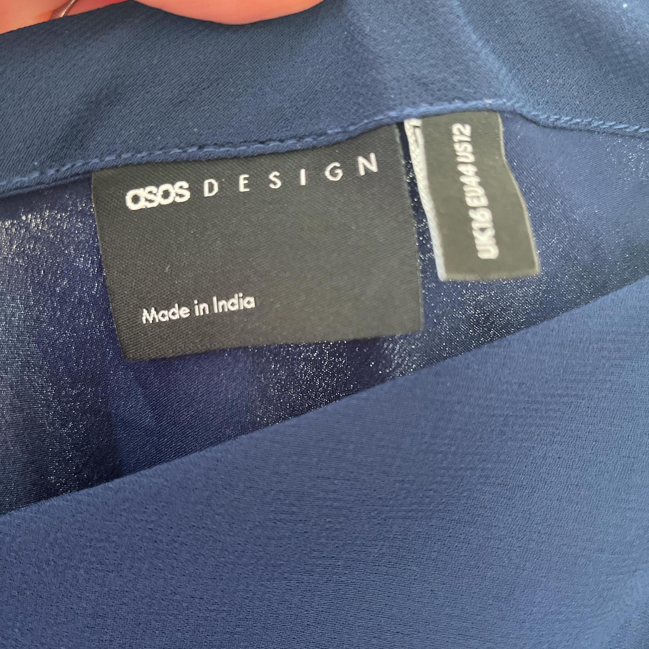 ASOS navy dress, midi Size 16 Worn once €15 +... - Depop