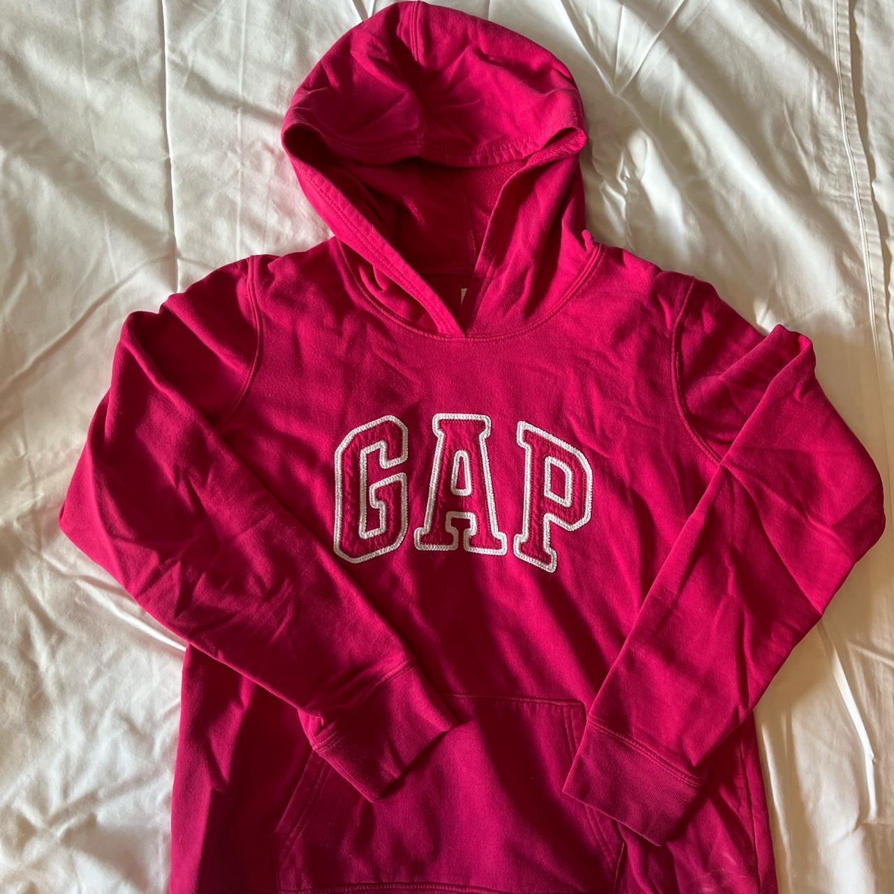 Pink Gap Hoodie Size Medium Fits Like Xss No Depop