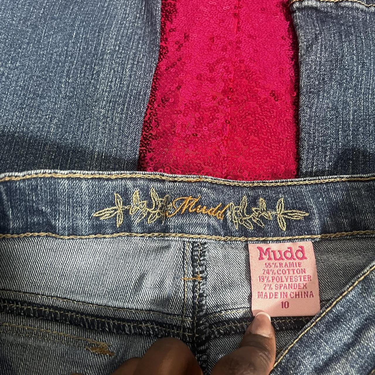 cyber y2k Mudd jeans! 🤍🐆 ️this item is second hand... - Depop