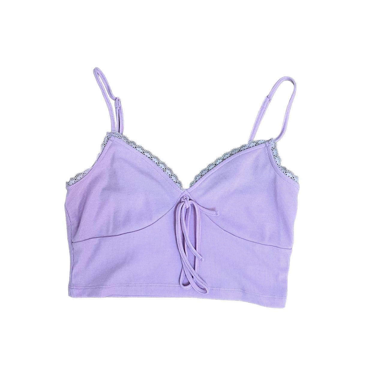 Women's Purple Crop-top | Depop