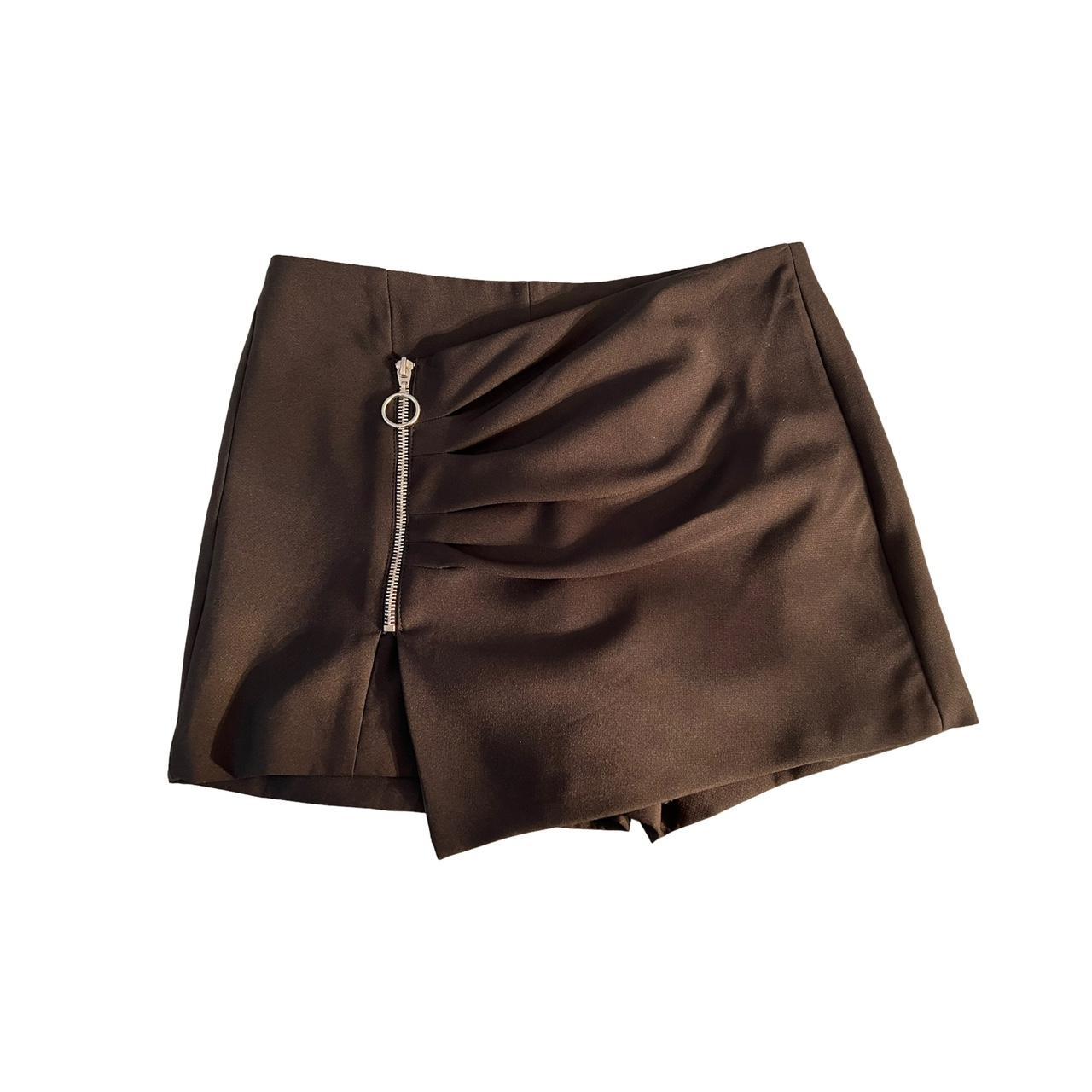 Zara Basic Black Zip Up Formal Skort Size S Not sold... - Depop
