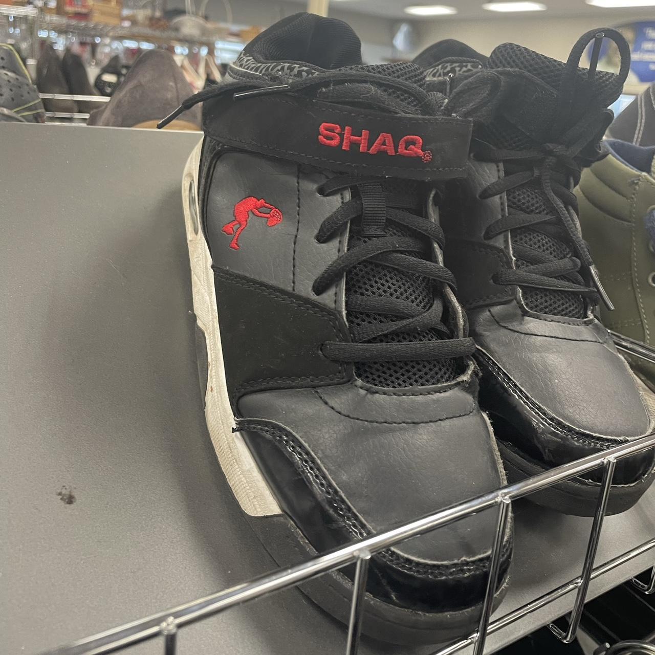 SHAQ Men's Black and Red Trainers | Depop