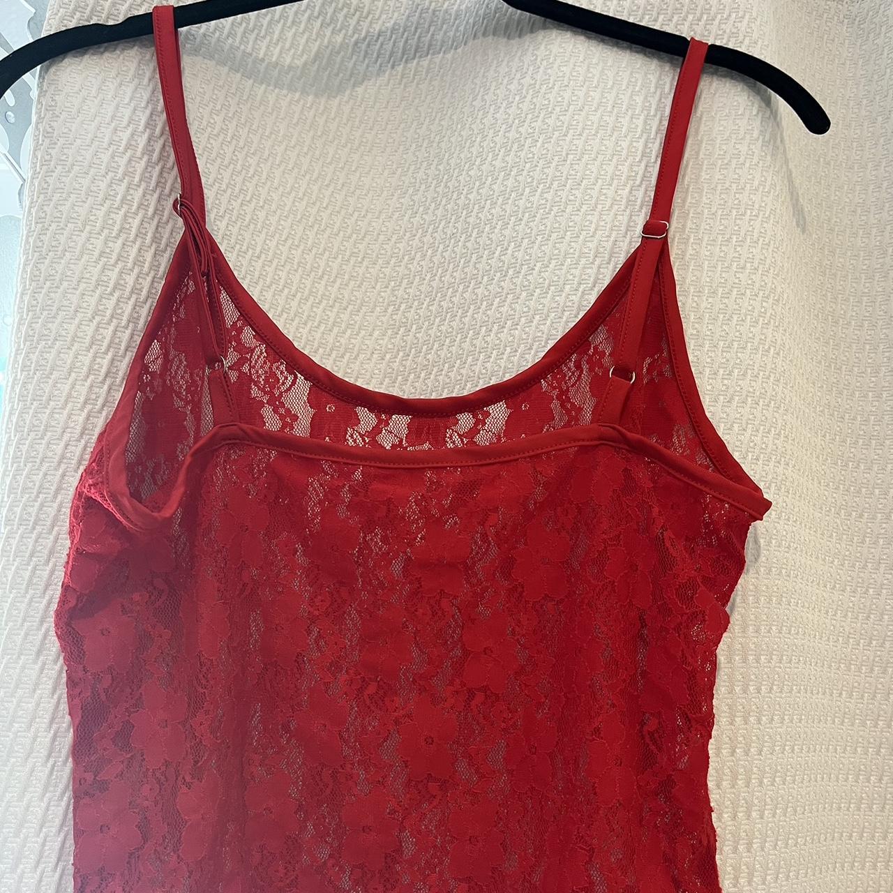 RED LACE TWO PIECE SKIRT SET Perfect outfit for... - Depop