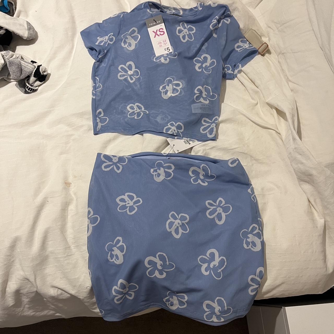 Brand new Primark mesh top and skirt set Just tried... - Depop