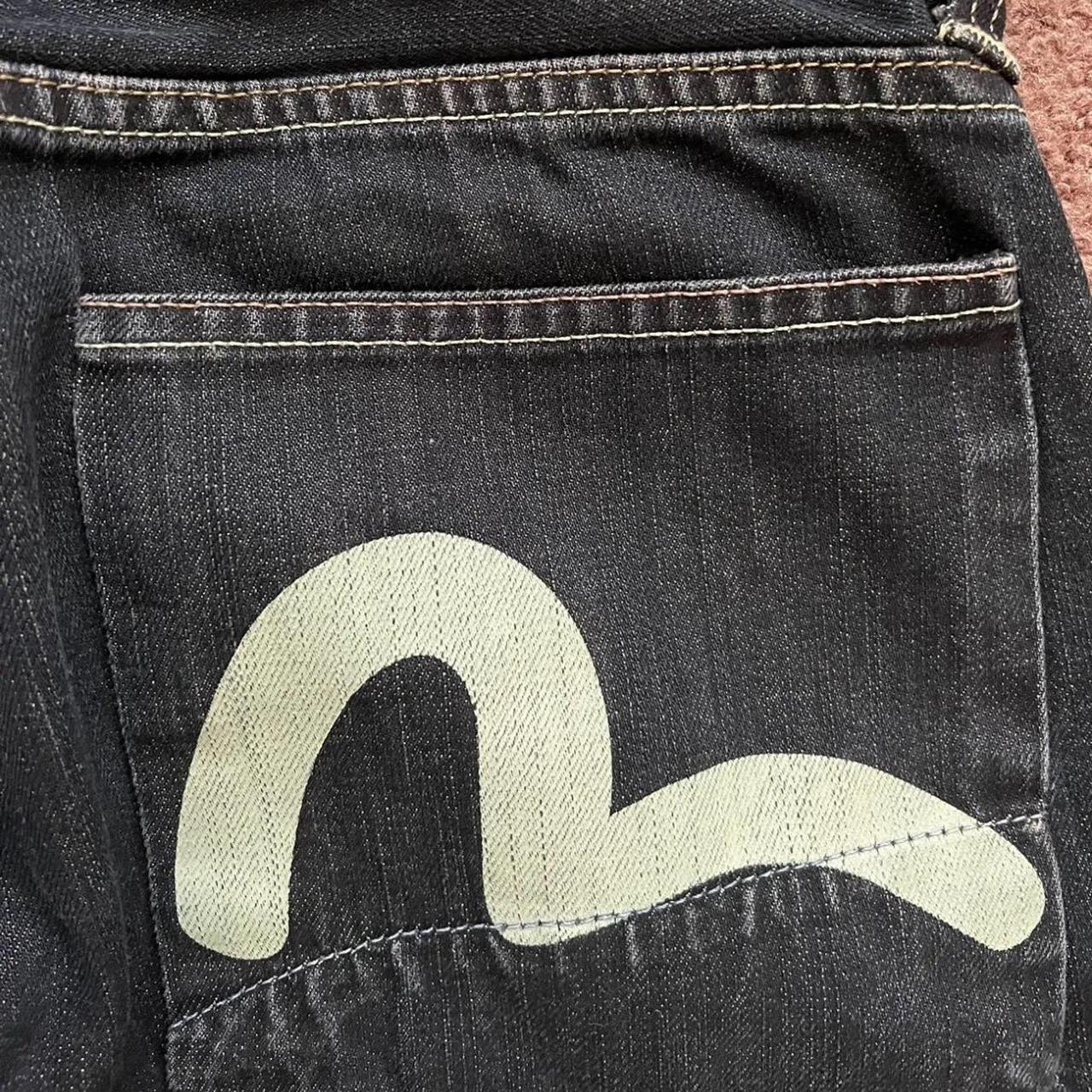 Evisu Puma Dark Wash Denim Jeans Size 32x34 - Depop