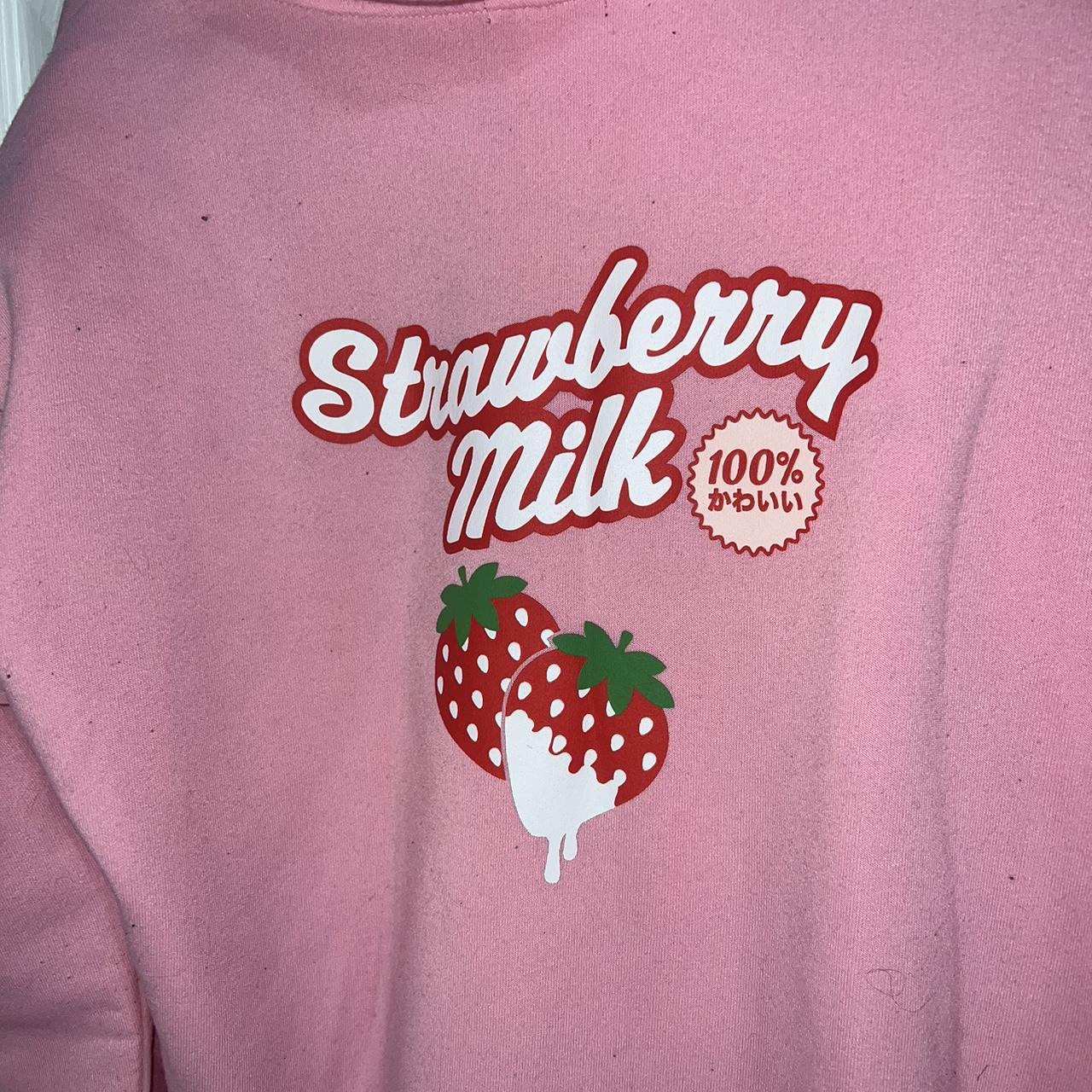 Strawberrry Milk Jacket! 🍓worn once 🍓super soft... - Depop