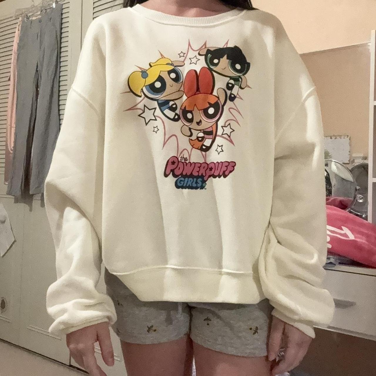 Powerpuff Girls sweatshirt Size L modeled on size... - Depop