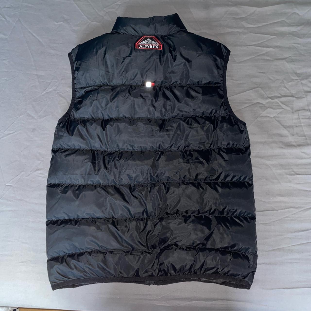 Black Alpyrex puffer jacket style gilet. Size men’s... - Depop