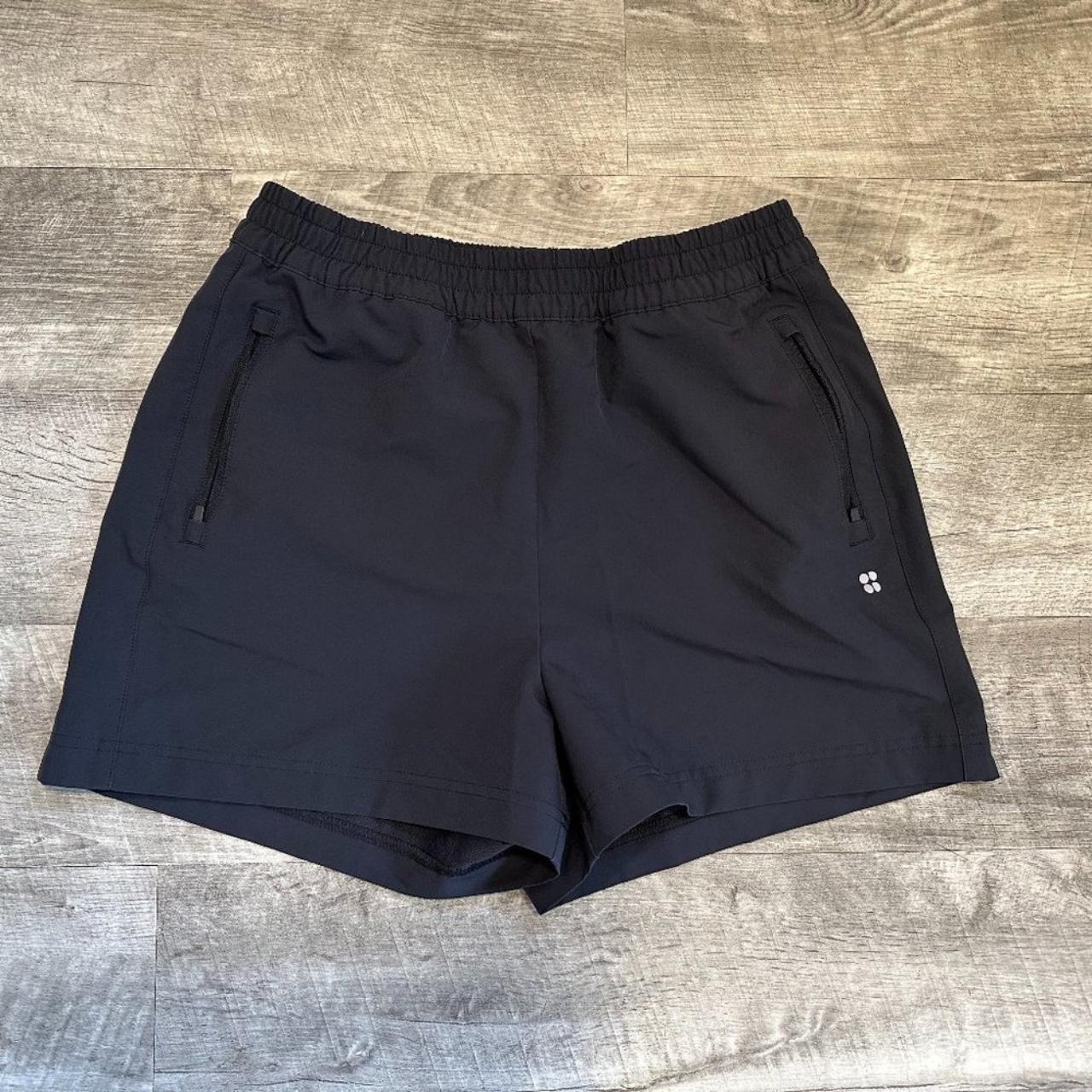 Sweaty Betty Black Running Shorts in Size UK Medium... - Depop