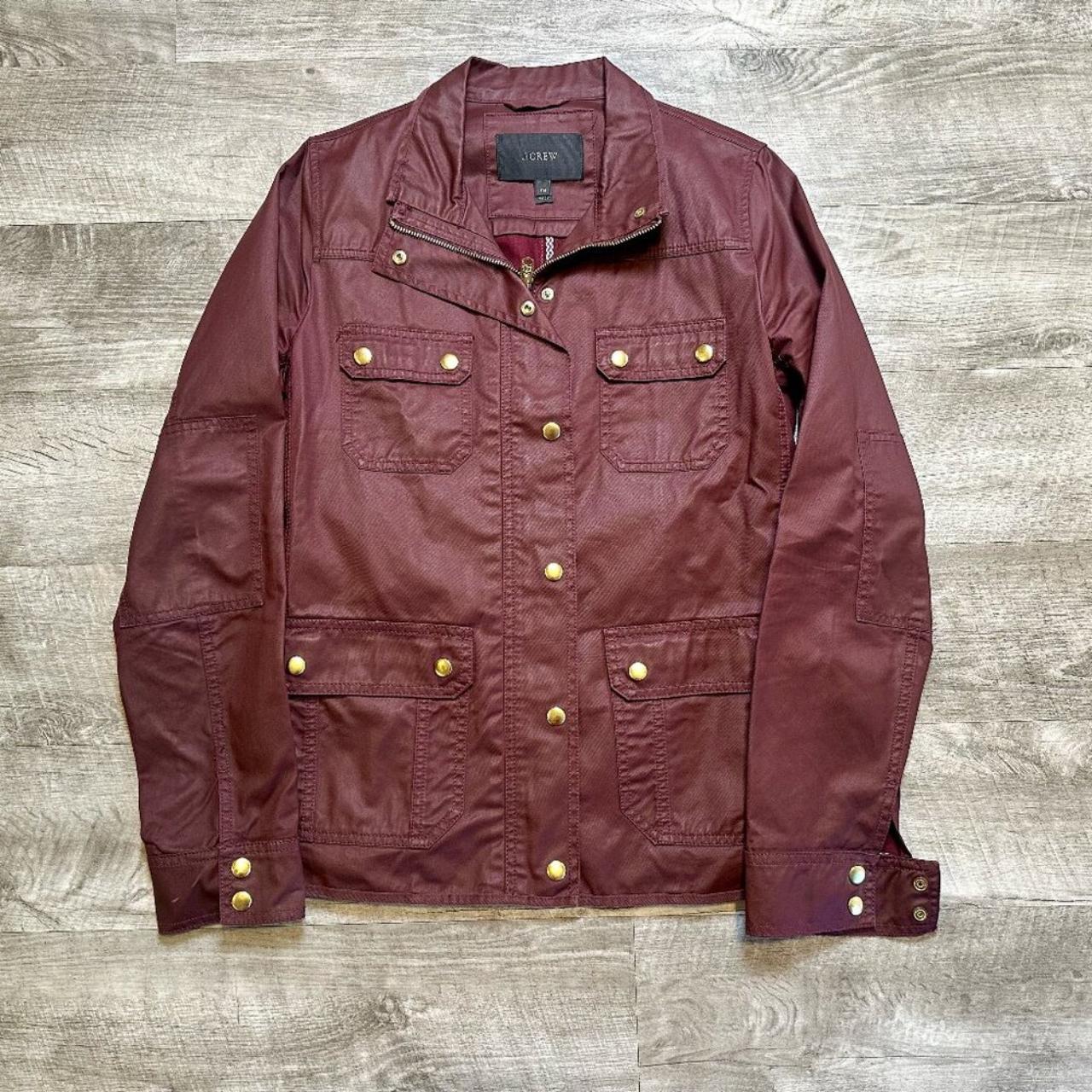 J. Crew Downtown Field Jacket Waxed Cotton Women's... - Depop J. Crew Downtown Field Jacket Waxed Cotton Women's... - Depop
