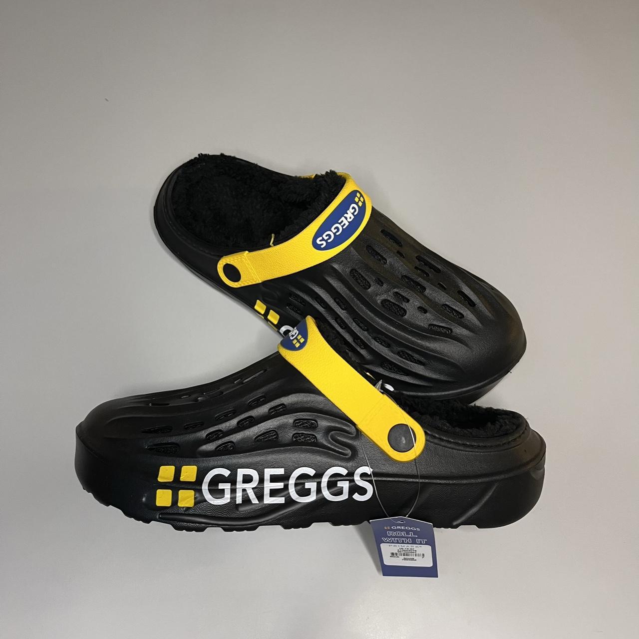 Primark x Greggs Crocs Black Uk 6, 7,... - Depop