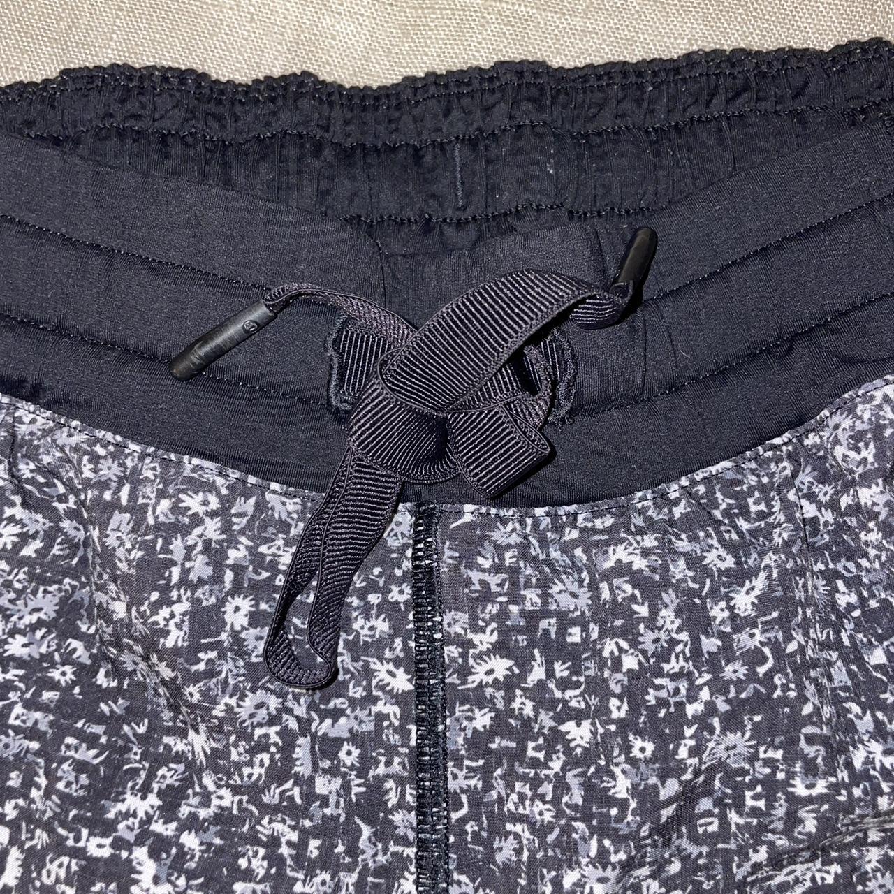 Black and white Lululemon shorts 🖤🤍 The pattern is... - Depop