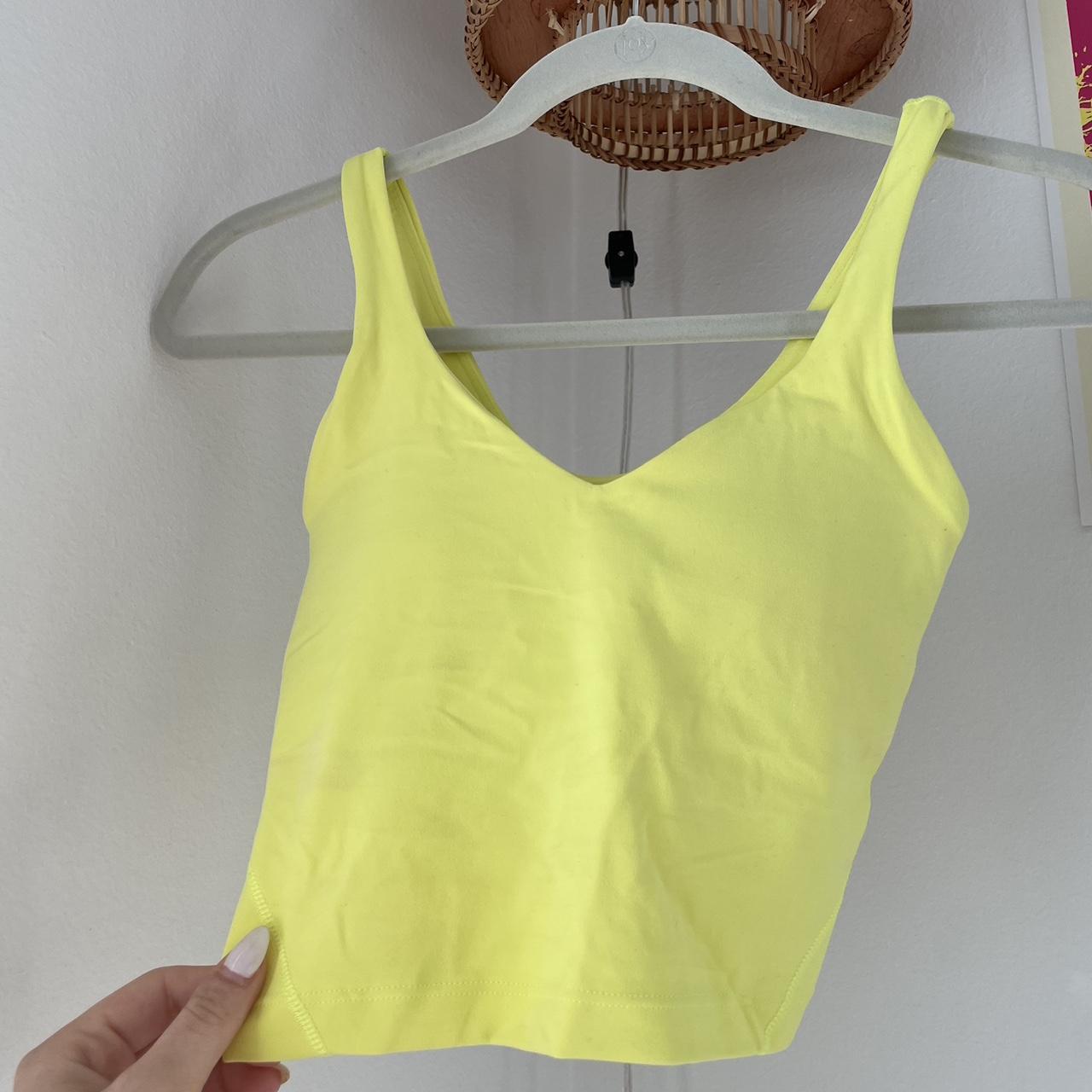 Yellow lululemon align tank - Depop