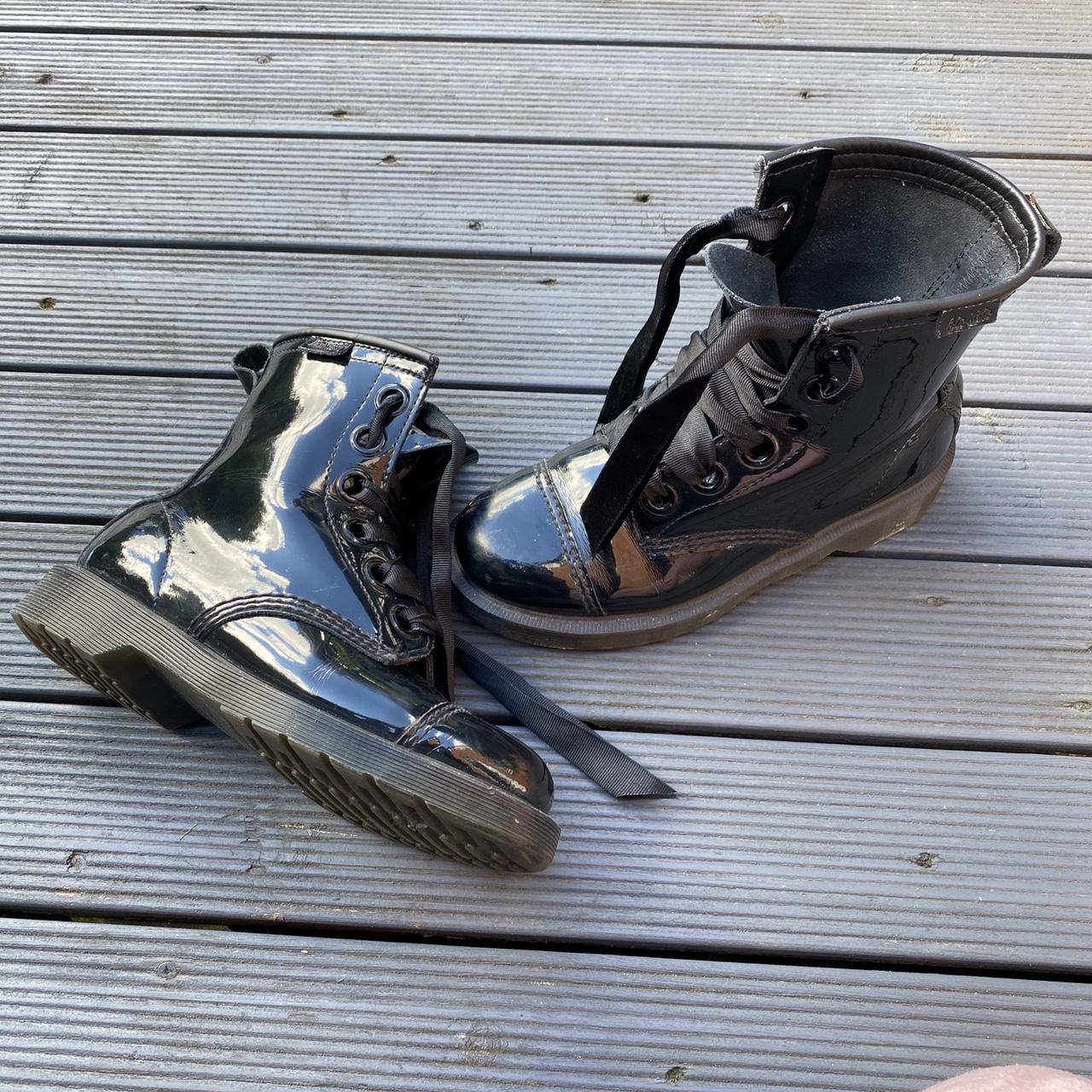 Black patent vintage Dr. Martens! Gorgeous shiny... | Depop