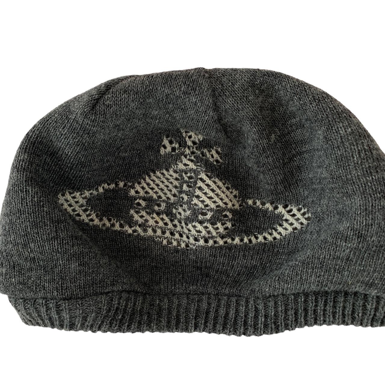 Vivienne Westwood Women's Grey and White Hat | Depop