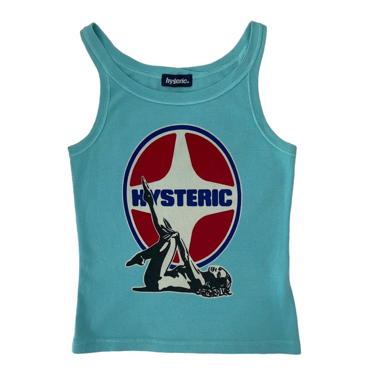 90s Hysteric Glamour pinup girl and logo tanktop.... - Depop