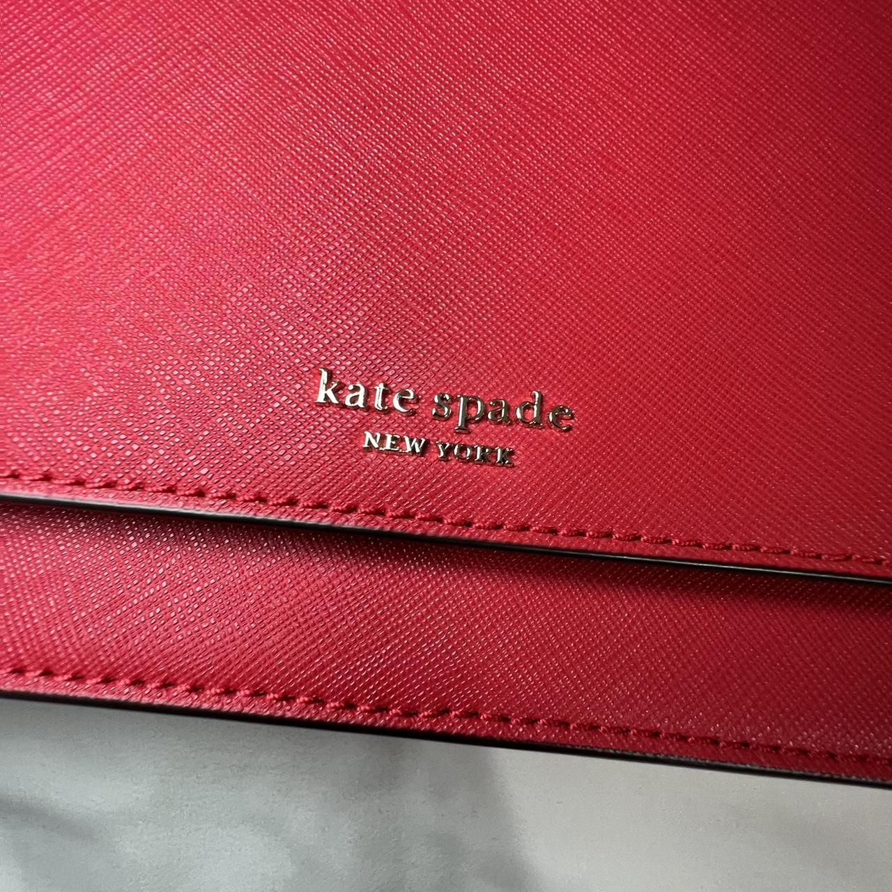 Kate Spade red leather purse Has both... - Depop