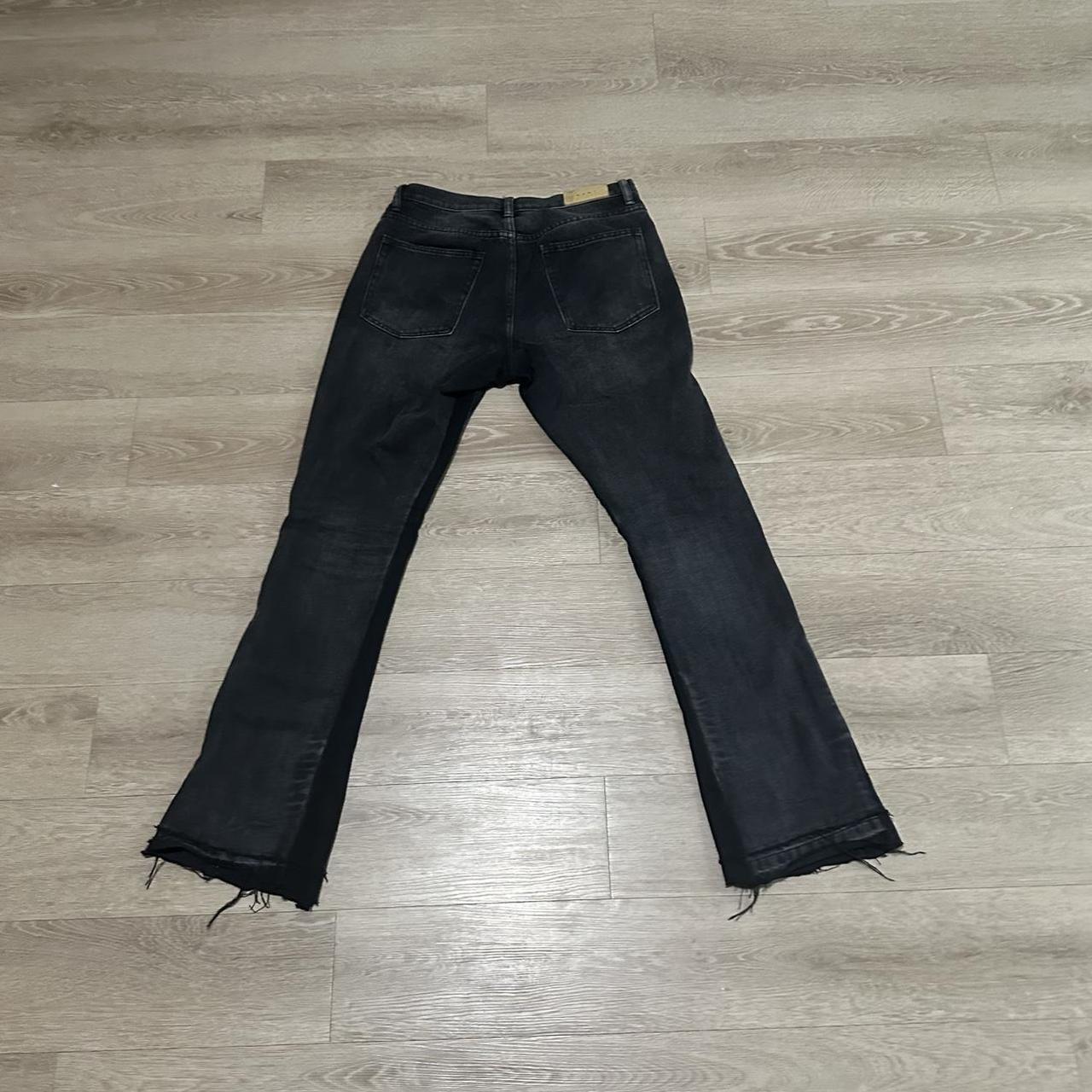 Mnml black flared jeans size 31 - Depop