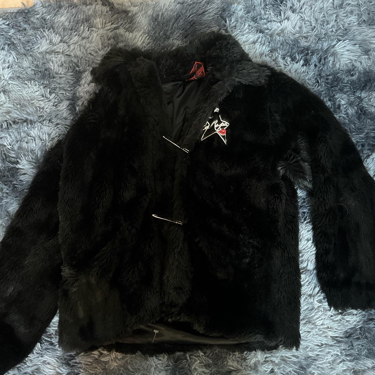 La ropa furry jacket Fits like a small mens Instant... - Depop