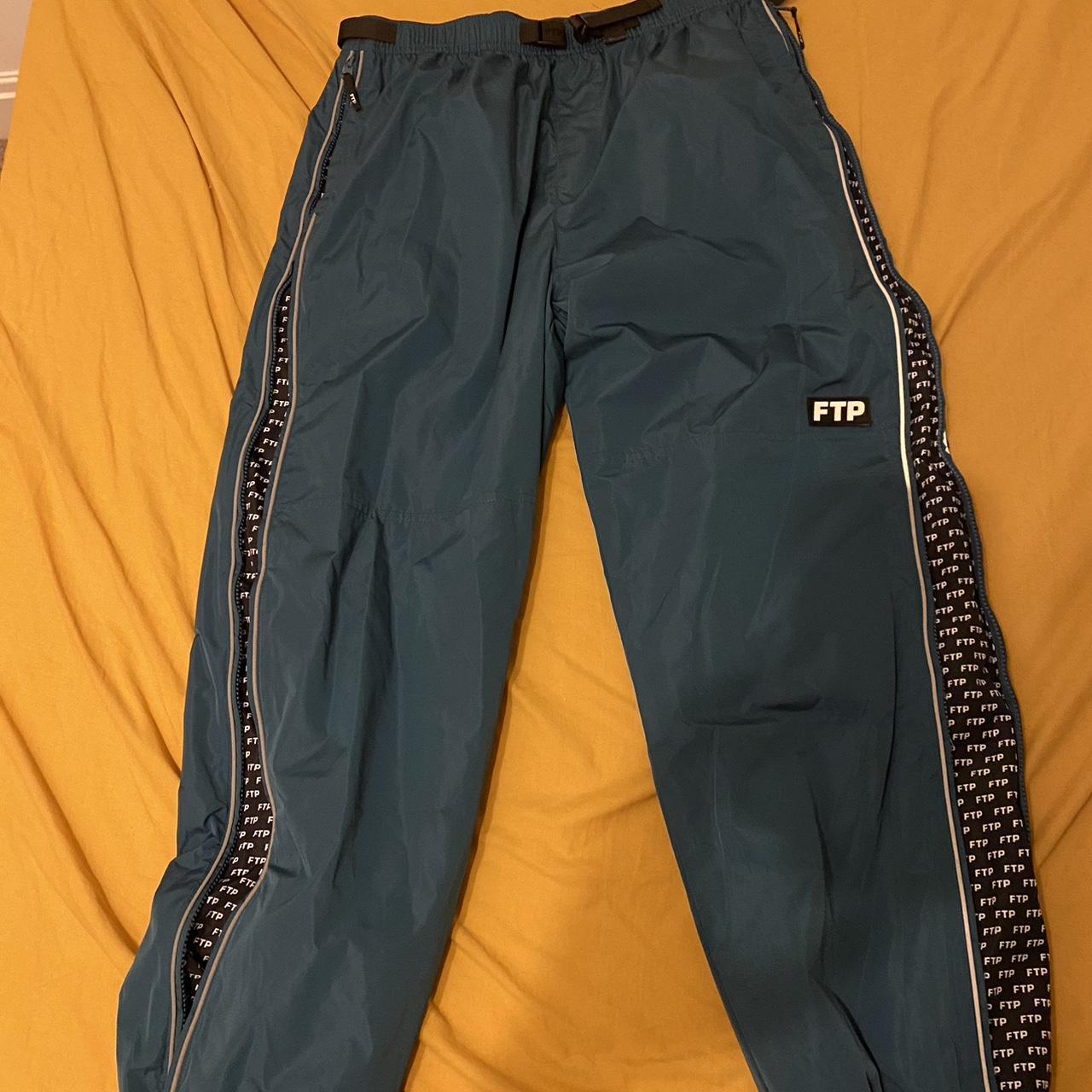 FTP reflective 3M track pants Featuring all over FTP... - Depop