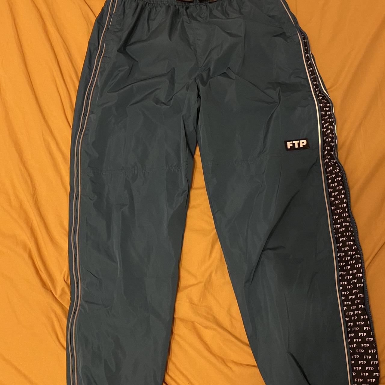 FTP reflective 3M track pants Featuring all over FTP... - Depop