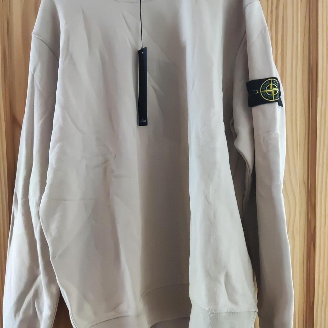 XXL biege stone island mens jumper Fits more like xl - Depop