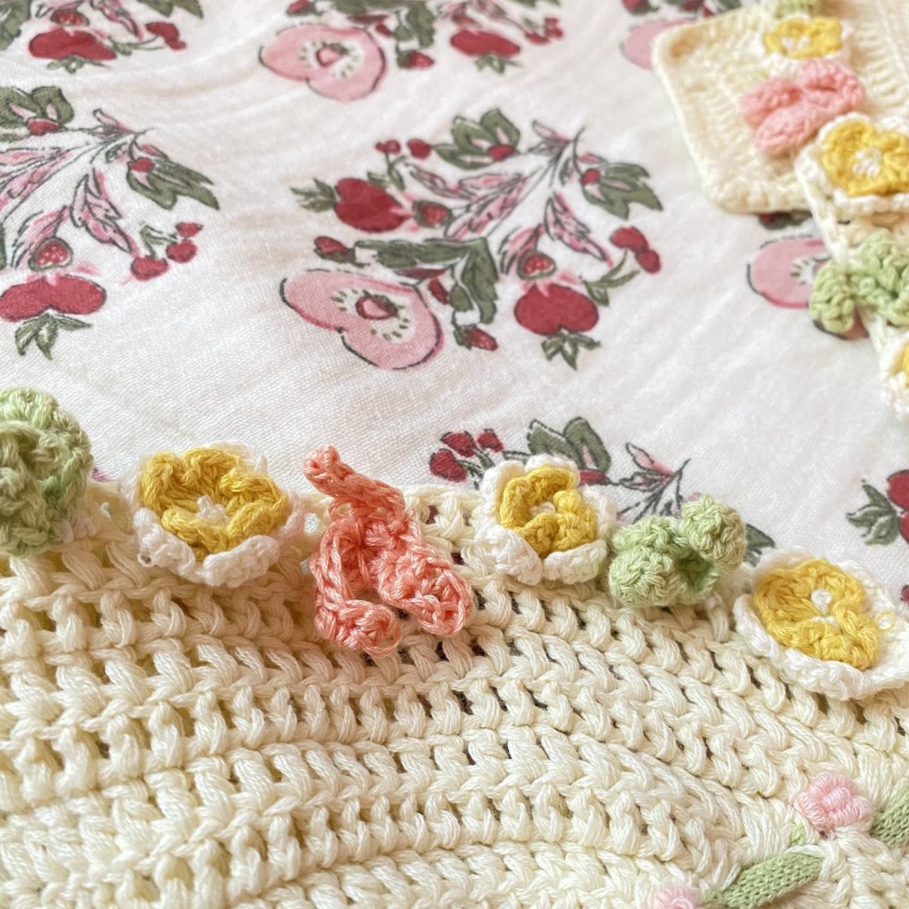 Lacemade honey green manor knit crochet dress. So... | Depop