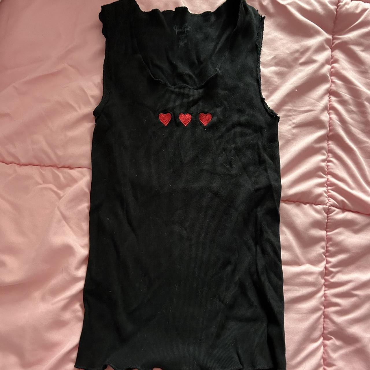 Heart Brandy Melville tank top - Depop