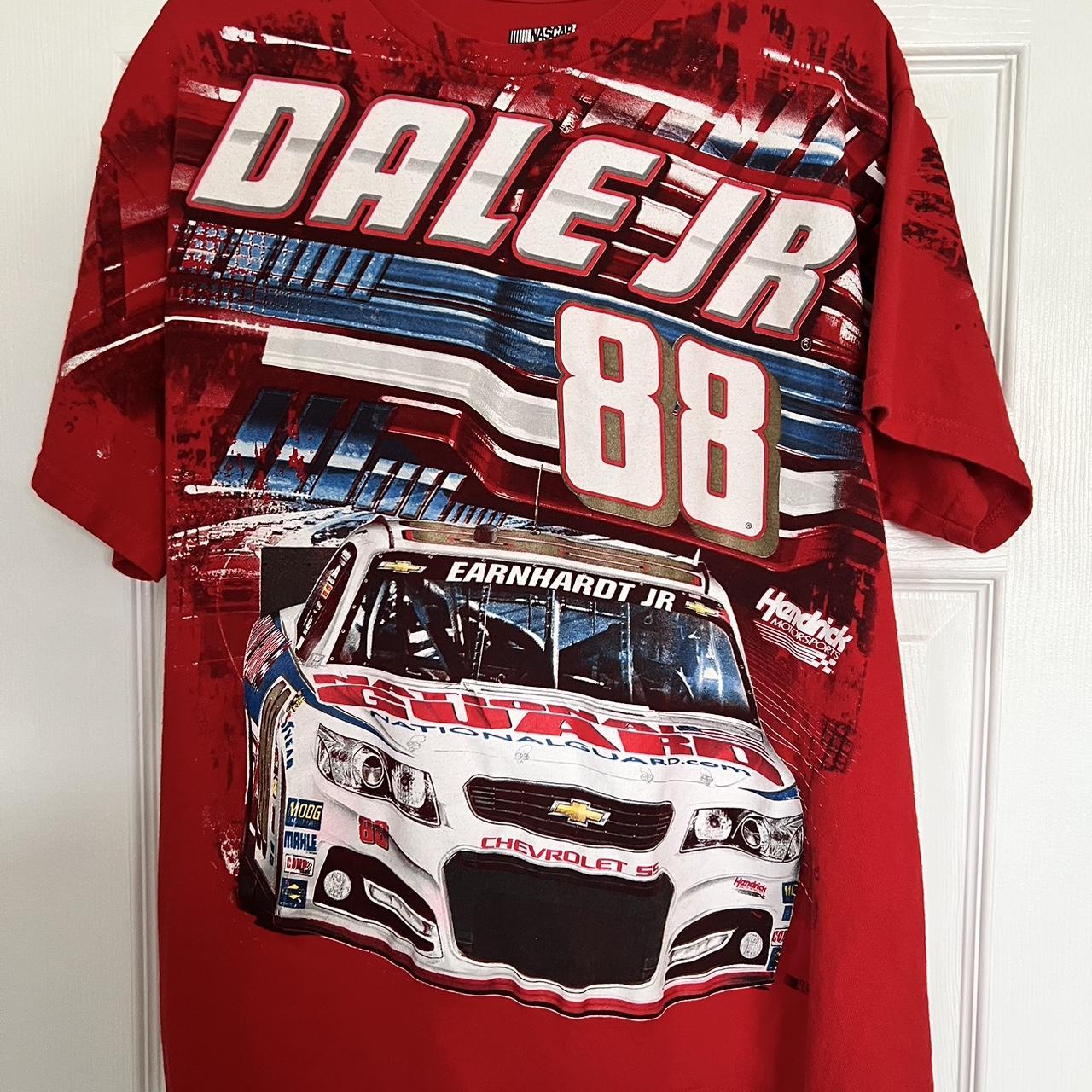 Double sided NasCar Dale Earnhardt jr tee Sz L great... - Depop