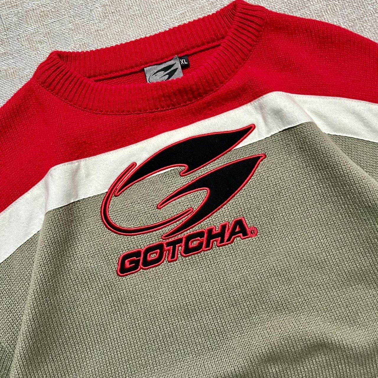 Early 00s Gotcha knitted sweatshirt Beautiful surf... | Depop